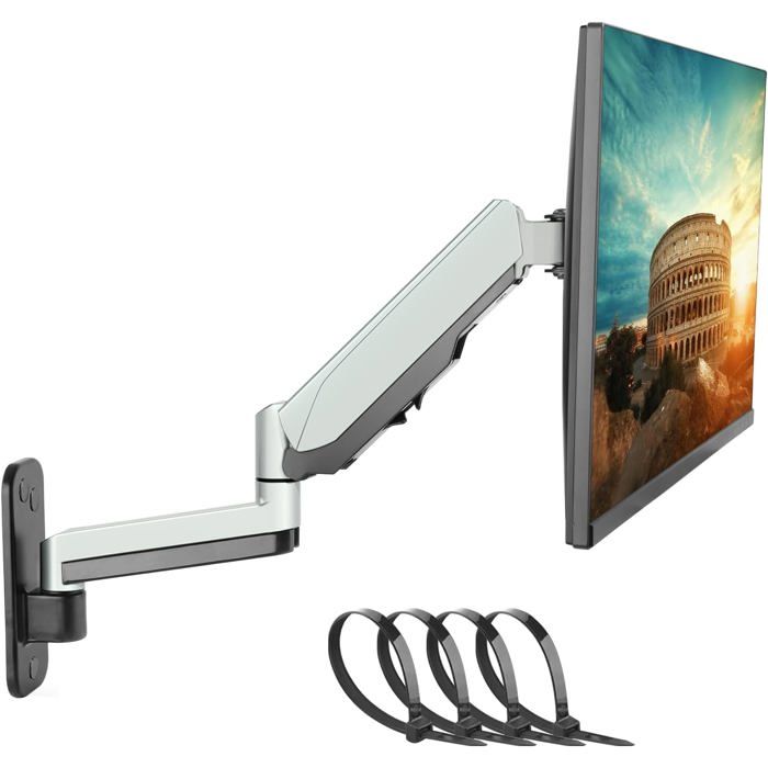 Support Mural Ecran PC de 13-32 33 34 Pouces Écran PC et TV,Bras Ecran ...