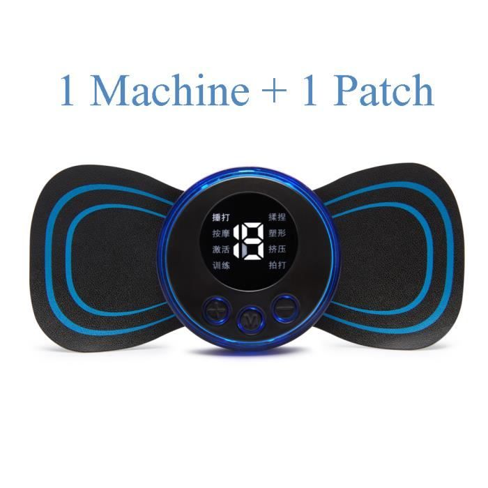 1 machine 1 patch-Mini masseur électrique à impulsions pour le cou ...