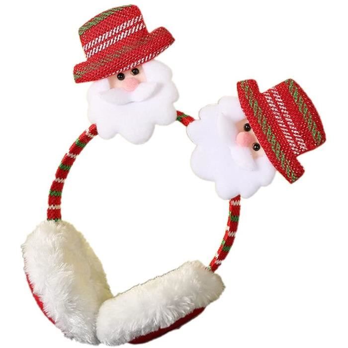 Cache-Oreilles Santa Peluche Feel Femme Cache-Oreilles d'hiver Cache ...