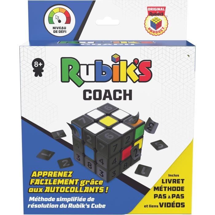RUBIK'S Cube Coach 3X3 Jeu CasseTête Adulte & Enfant Rubik‘s Cube Magique Puzzle 3x3 ...