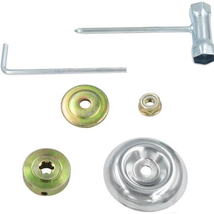 6 Morceaux Kit Ecrou Tete Debroussailleuse Universelle Kit Fixation écrou Lame Boîte, pour ...