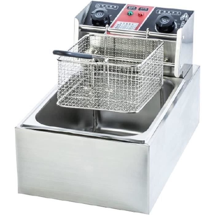Friteuse Commerciale Friteuse en Acier Inoxydable 6 L Friteuses ...