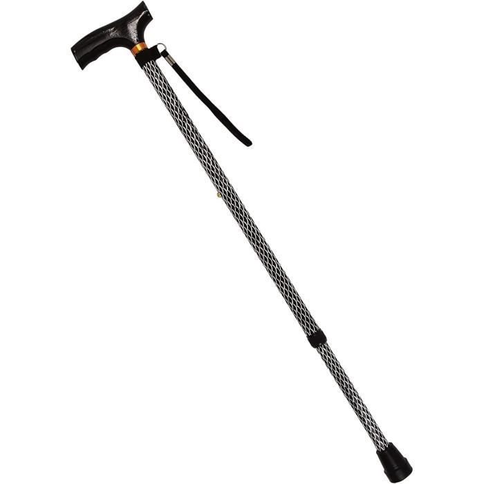 Canne Pliable, Motif Écailles Noir-Chrome, 360 G, Fût En Aluminium ...