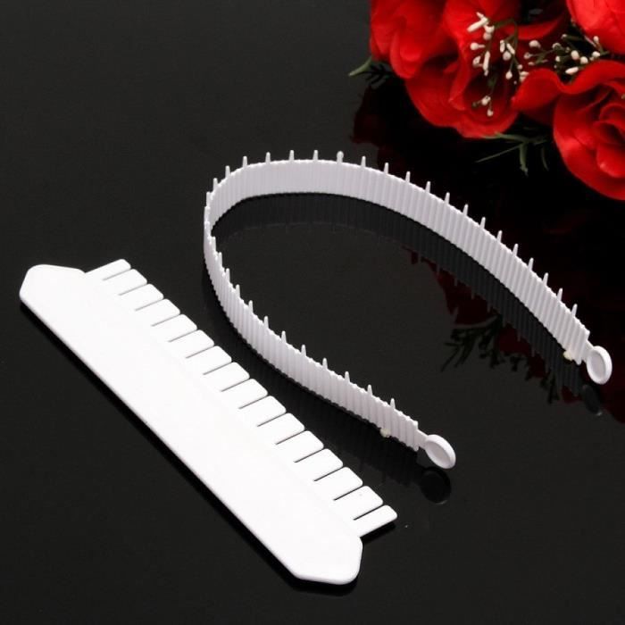 New Plastic White Cake Ruler Garland Border Decorating Baking Marker ...