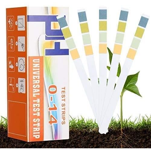 Testeur de pH du Sol,Test des bandelettes de pH,Kit d'analyse du pH du ...
