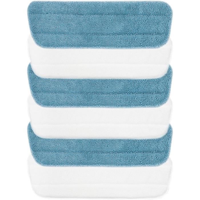 TaylorHe Lot de 6 serpilleres universelles de rechange (3 en microfibre ...