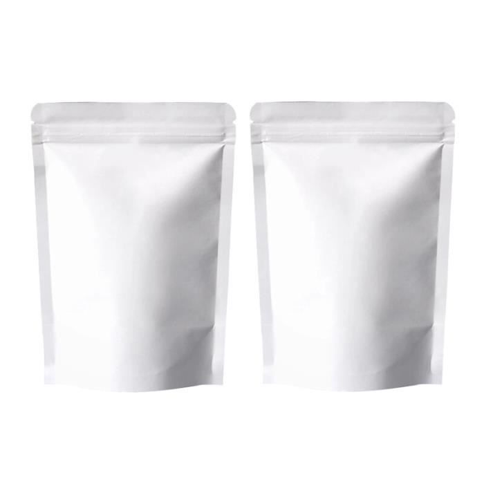 Emballage alimentaire,Sac d'emballage auto-étanche Kraft blanc,pour ...