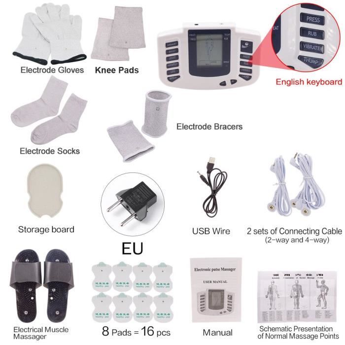 Bouton anglaise UE Appareil de massage électrique pour tout le corps ...