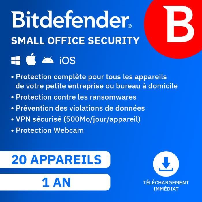 Bitdefender Small Office Security 2024* - (20 Appareils - 1 An ...