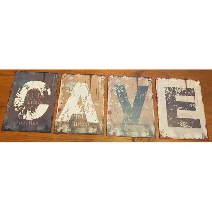 Kit plaque "cave"marron 60cm*20 cm - Cdiscount Maison