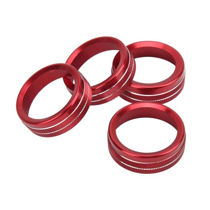 Garniture De Bouton De Climatiseur 4Pcs Ac Switch Ring Alliage D ...