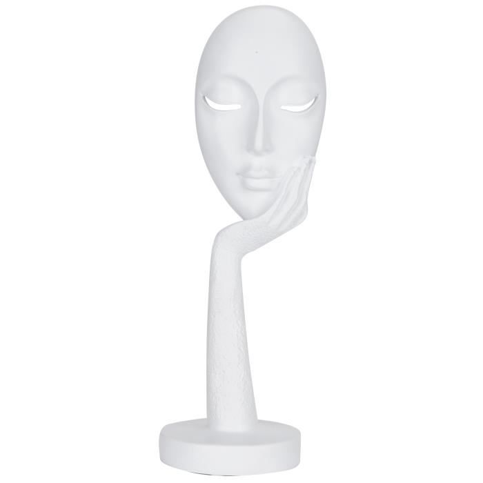 Sculpture de visage abstrait Statue de visage abstrait Sculpture de ...