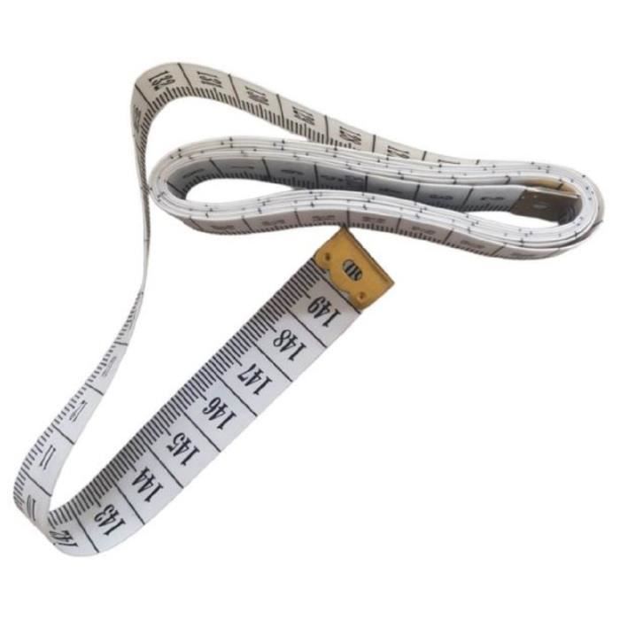 Ruban de couture double face 150 cm - FILOUFACE - Blanc - Mesure de ...
