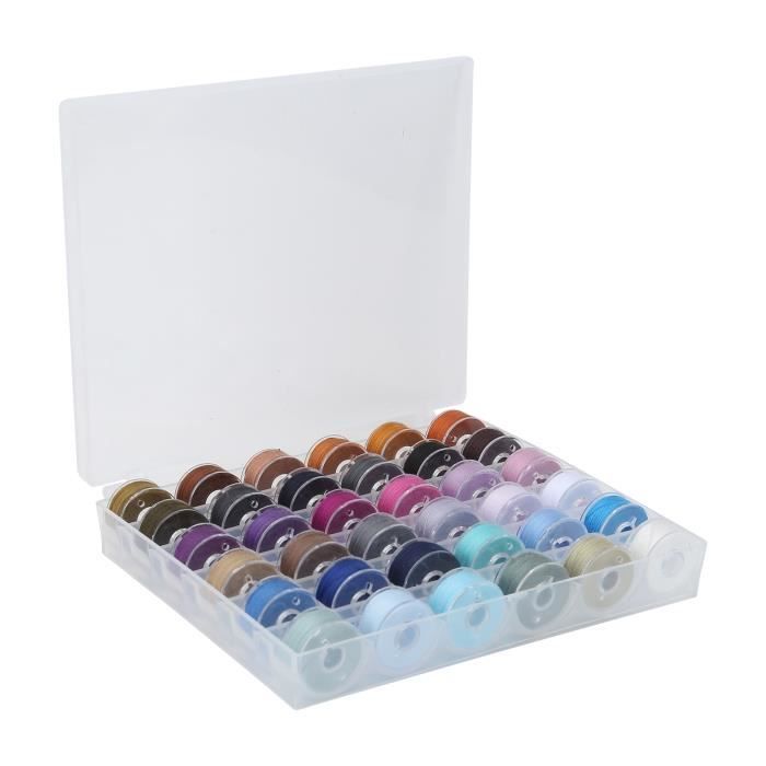 HURRISE Ensemble de fils à coudre pour canettes Ensemble de fils à ...