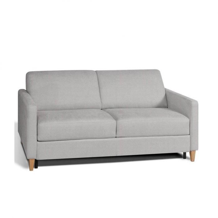 Canapé convertible EXPRESS NORDIC Couchage 160cm matelas 16 cm Velours ...