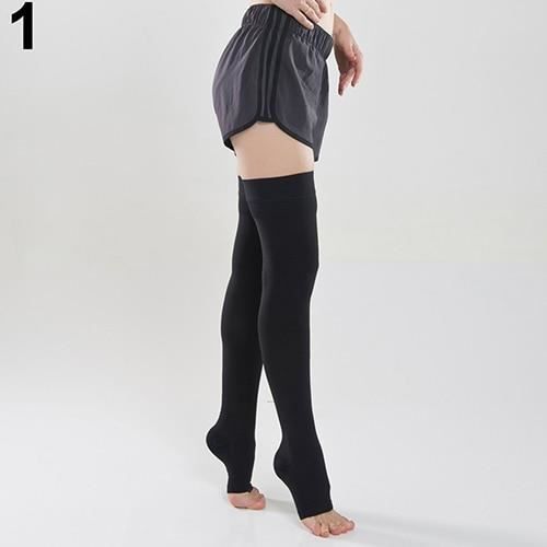 Bas,Bas de Compression médical unisexe, hauteur genou, varices, bout ...