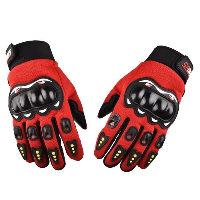 Gants de protection respirants pour moto - Red[C186030] - Vêtements et ...