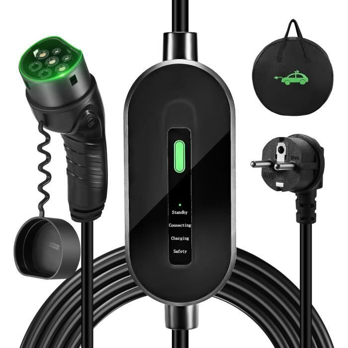 Chargeur Voiture Électrique 10M, 16A Ev Chargeur Type 2, Câble Recharge ...