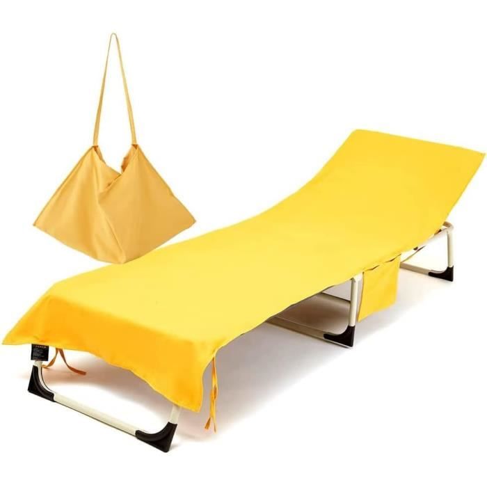Housse De Chaise De Plage Longue En Microfibreserviette De Plage Avec ...