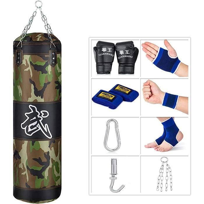 Sfeexun Sacs de Boxe Suspendus, Équipement de Boxe pour Gymnase À ...