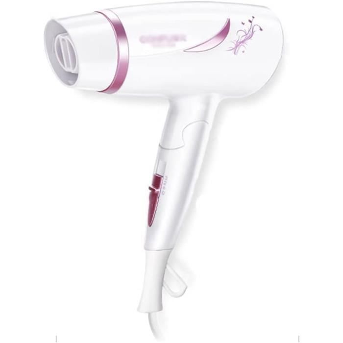 Mini Sèche-Cheveux Professionnel Pliable Sèche-Cheveux 1600 W Puissant ...