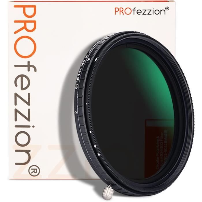 Filtre Cpl Nd Variable 77Mm 2 En 1 Nd2-Nd32 5 Filtre Vnd À Arrêt Dur ...