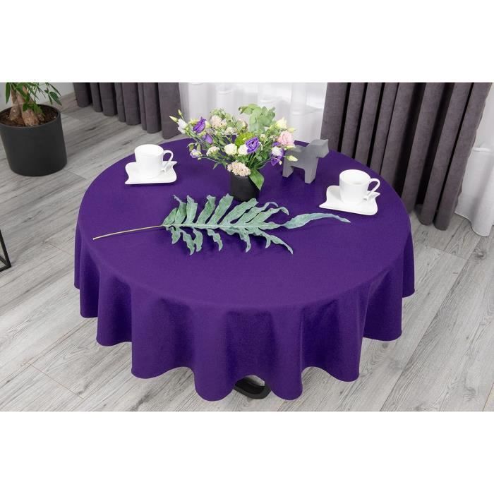Nappe De Table - Décoration De Table - Violet - Ovale - 140 X 260 Cm ...