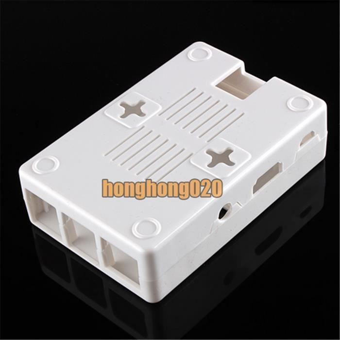 HE04101-1 PC Blanc ABS Boîtier Sécurité Pour Ordinateur Raspberry Pi 2 ...