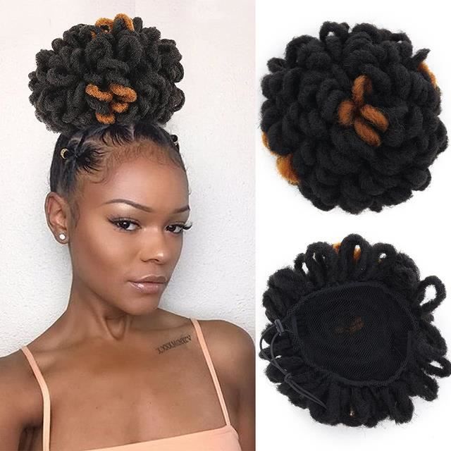 Chignon,sw202-1bT30--SEEANO Chignon synthétique bouffant pour enfants ...