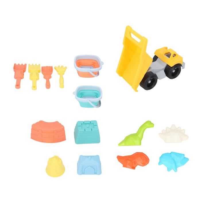 Ensemble de Seau de Plage Pliable - ZERODIS - Couleurs vives - 3 ans et ...