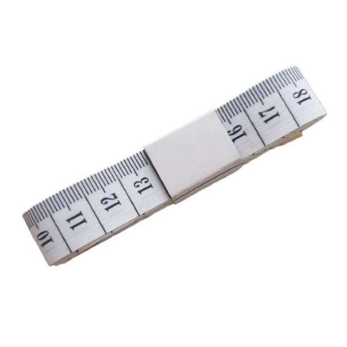 Ruban de couture double face 150 cm - FILOUFACE - Blanc - Mesure de ...