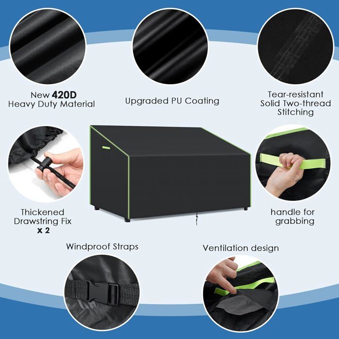 Housse de protection pour meubles en palettes - Résistante aux ...