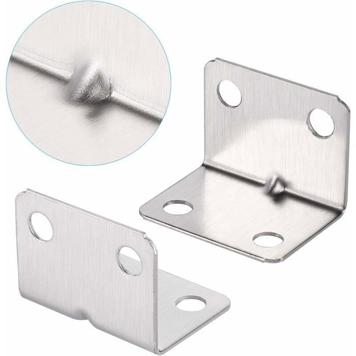 100Pcs Equerre de Coin en Acier Inox, Équerre 90 Degrés Robuste ...