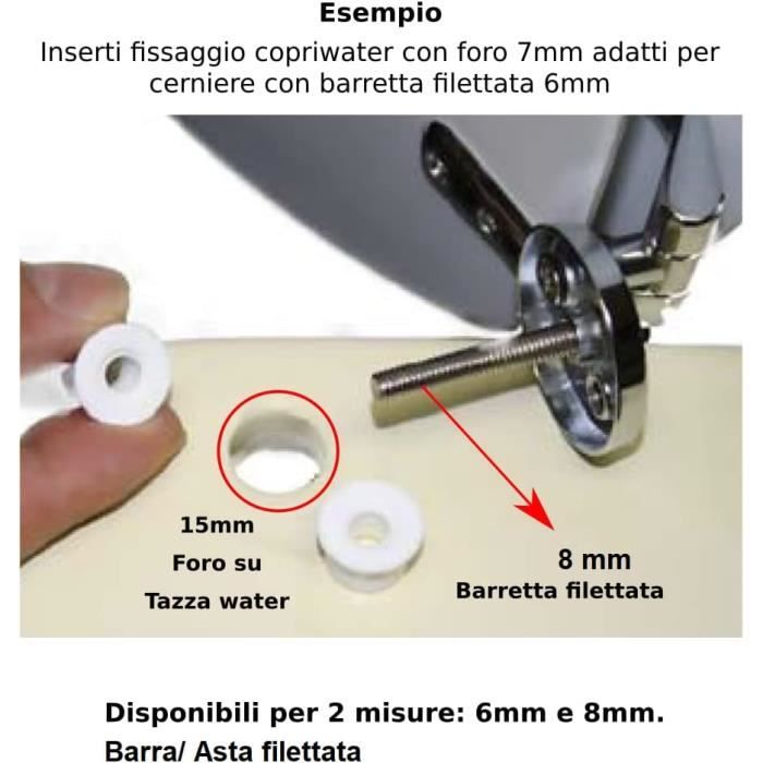 | 690031 - Paire Embouts Pour Abattant Wc Universel, Goupille ...