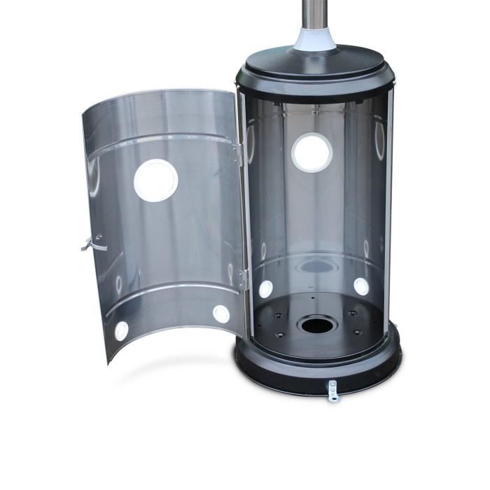 Lot de 2 chauffages d'extérieur gaz 12.5kW - Finland - Parasols ...
