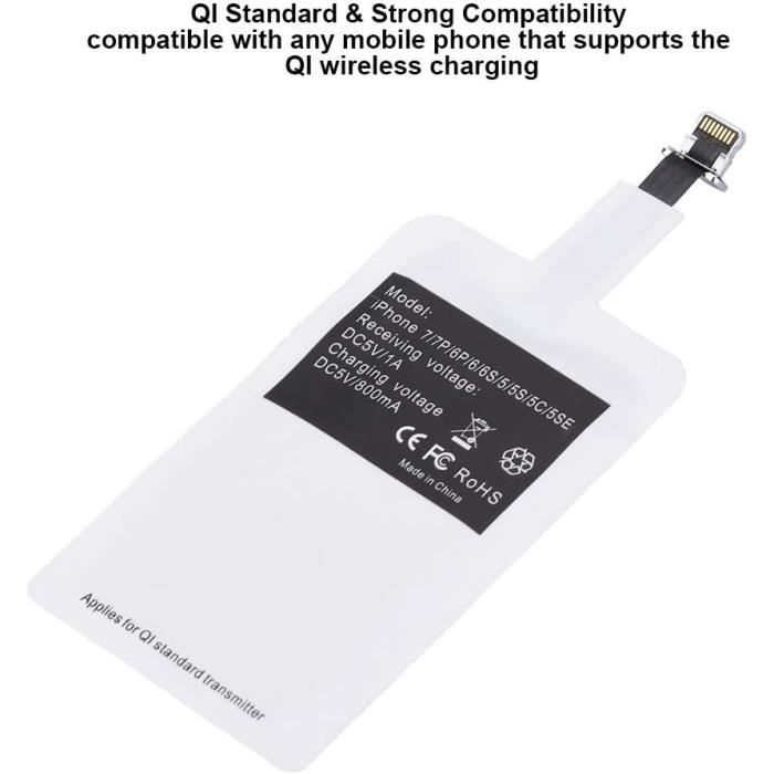 Chargeur Sans Fil Usb C Qi, Récepteur Qi Usb C, Récepteur De Chargeur Sans Fil De Type C Pour ...