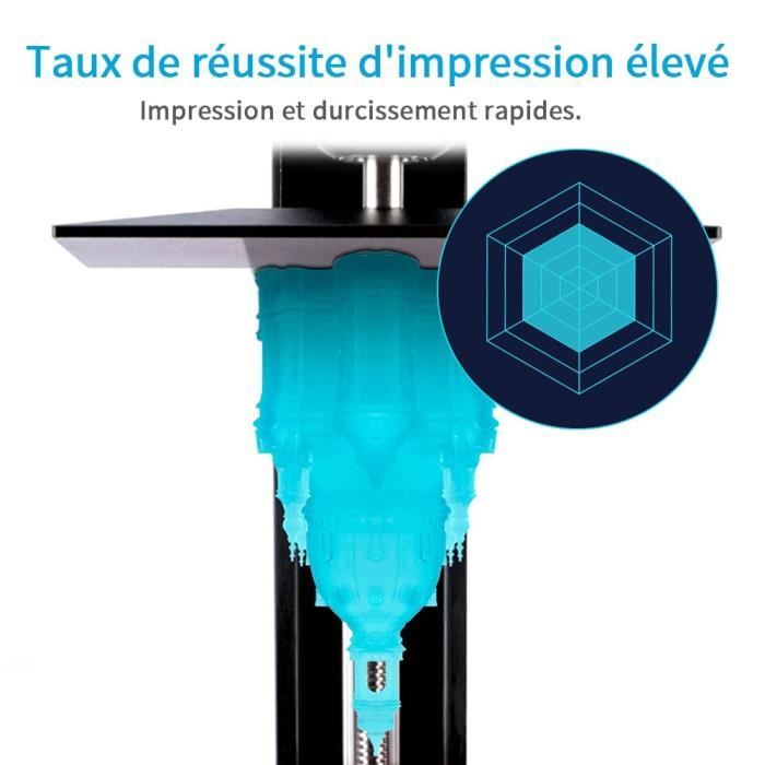 Resine Pour Imprimante 3D 1000G Beige, Résine Standard 405Nm Durcissement Uv Rapid Resin Pour ...