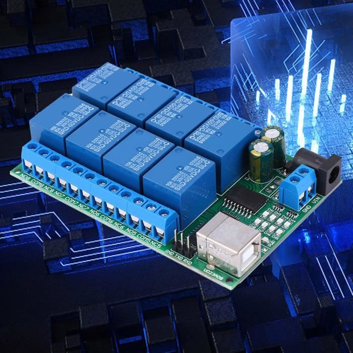 Module de relais USB - VBESTLIFE - UD23A08 - 8 canaux - Compatible ...