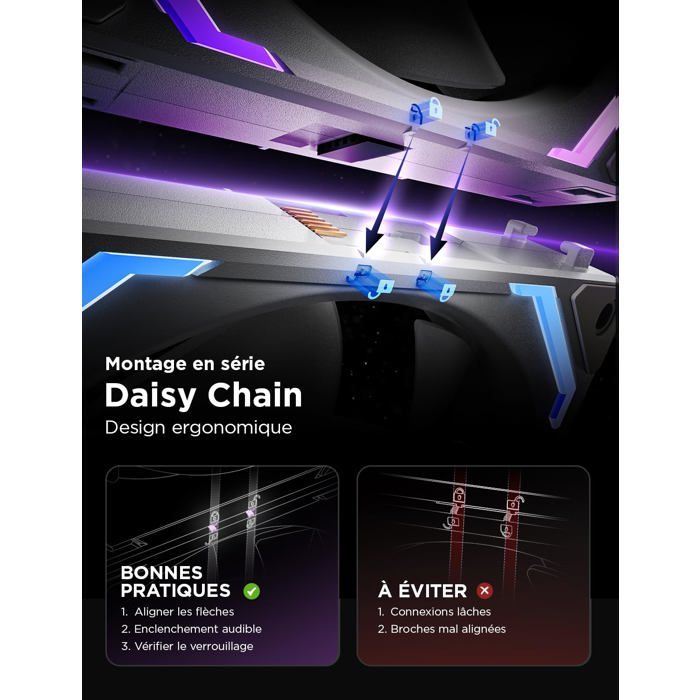 120MM ARGB Reverse PC Fan FDB Dasiy Chain RGB Fan 2000RPM/68.5CFM/2 ...
