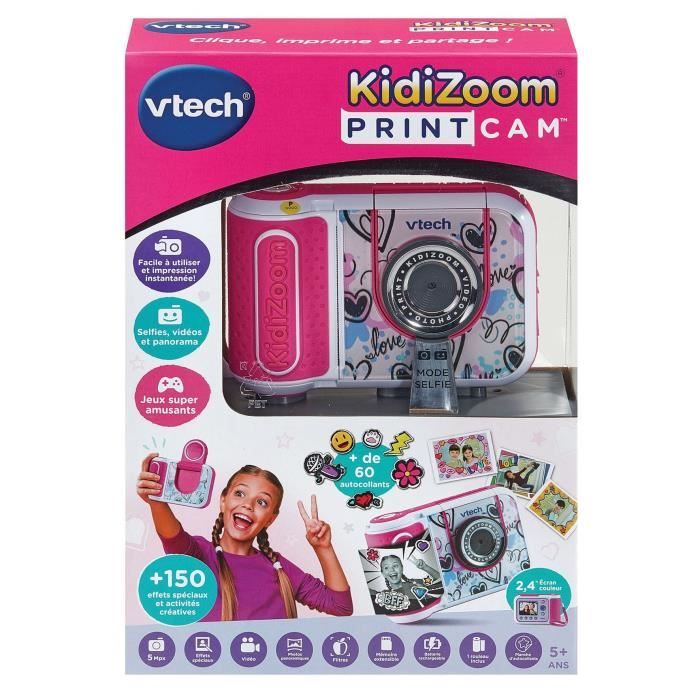 VTECH KIDIZOOM PRINT CAM (ROSE) - Cdiscount