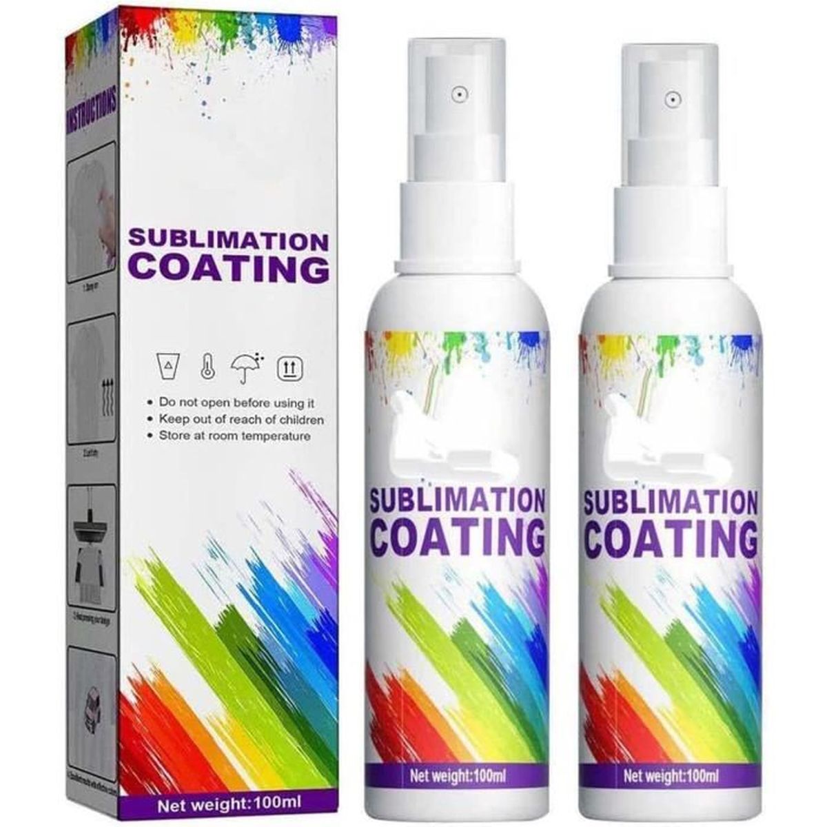 Upgraded Sublimation Coating Spray for Cotton T-Shirts, Bright Glitter ...