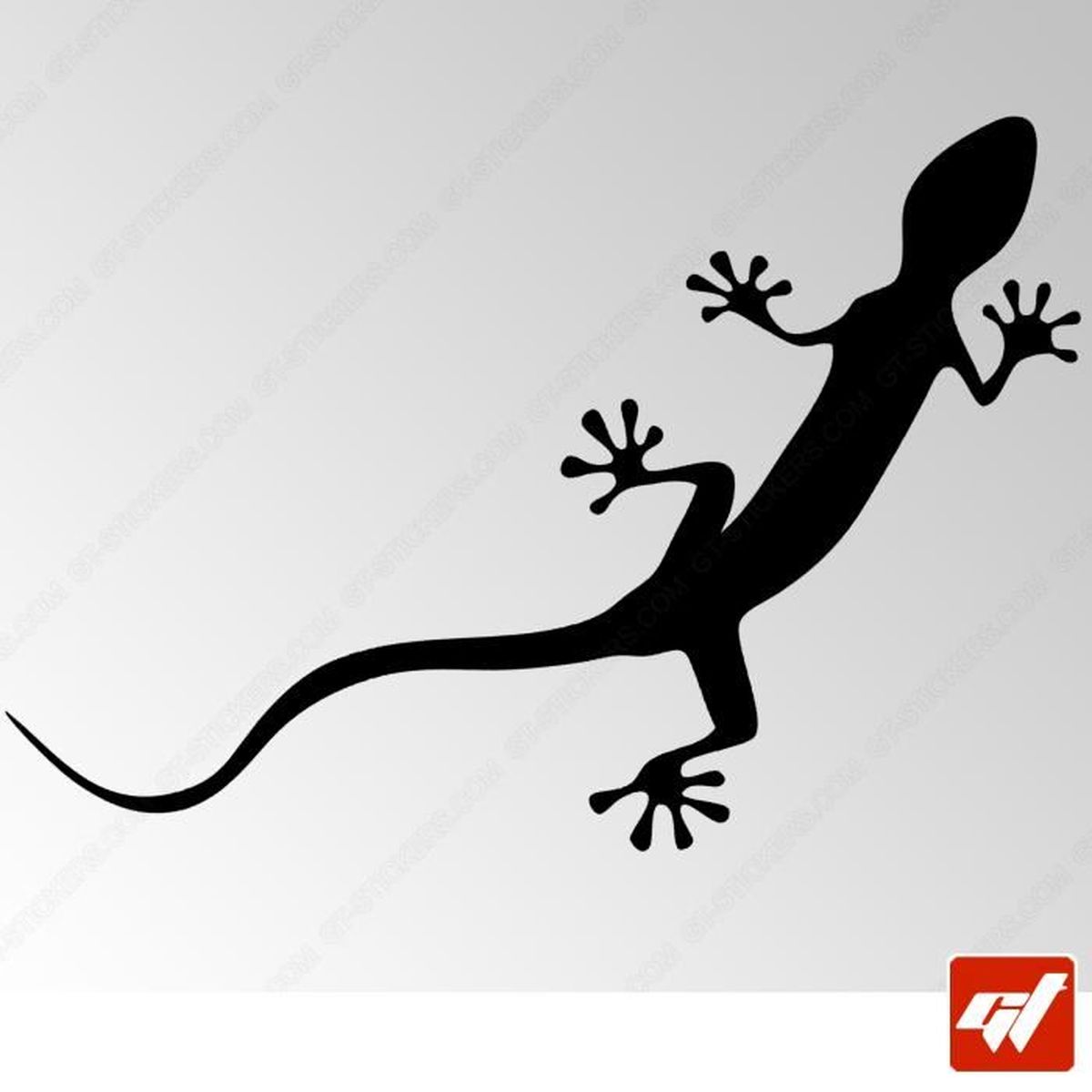 Sticker Autocollant AUDI QUATTRO GECKO LEZARD TRIBAL 200 mm - NOIR ...