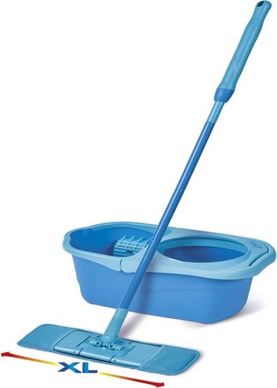 Express System+ XL Kit Balai Plat + Seau Essorage Rotatif - Tête XL ...
