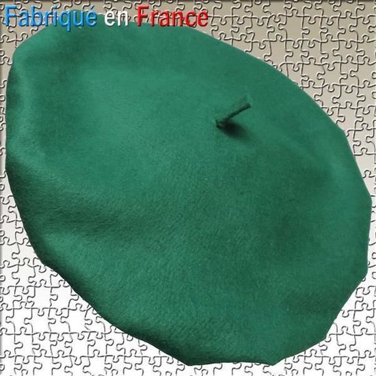 Beret Basque Vert - Accessoire de déguisement - Adulte - Blanc ...