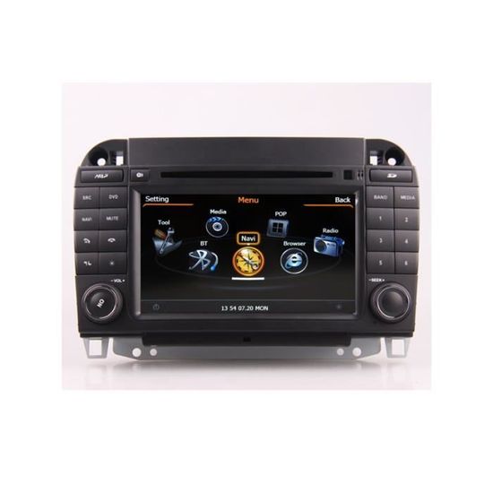 Autoradio GPS bluetooth pour Mercedes Benz Classe S W220 , CL W215 ...