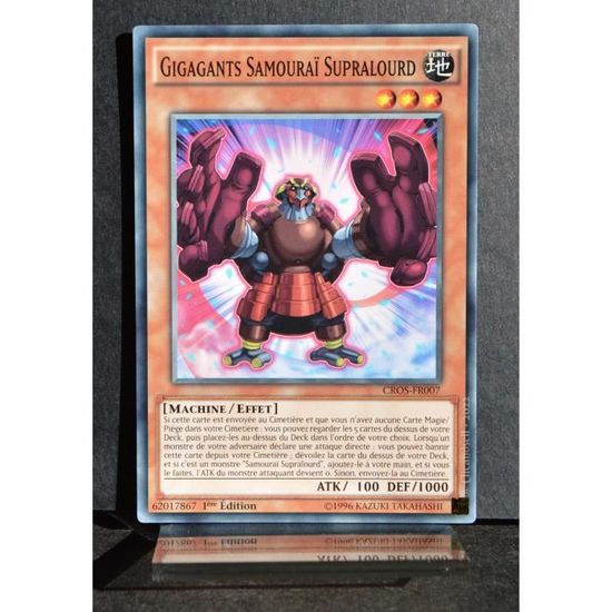 Carte YU-GI-OH CROS-FR007 Gigagants Samouraï Supralourd NEUF FR - Cdiscount Jeux - Jouets