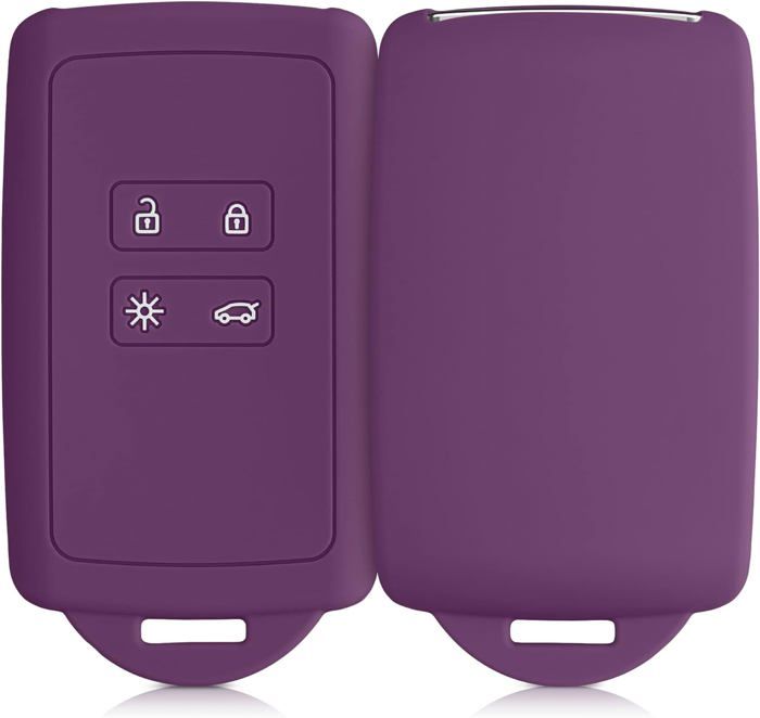 Magenta lilas Accessoire clé de Voiture Compatible avec Renault Smart ...