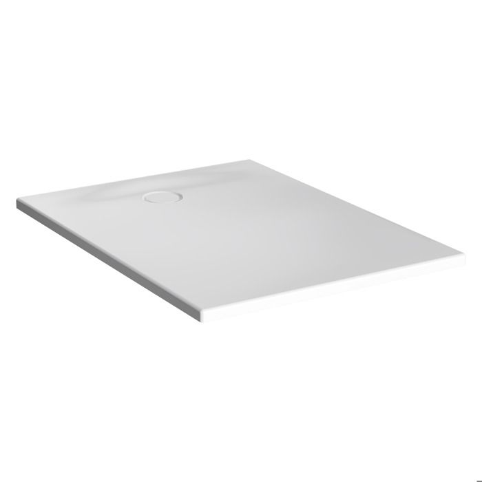 VitrA Receveur de douche rectangle Leaf 100x80 cm - Acrylique blanc mat ...