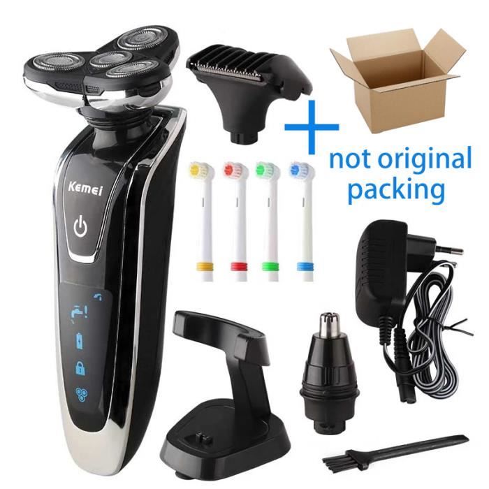 Km-5181box - Rasoir Électrique 3d Pour Hommes, Machine À Raser Le Nez ...