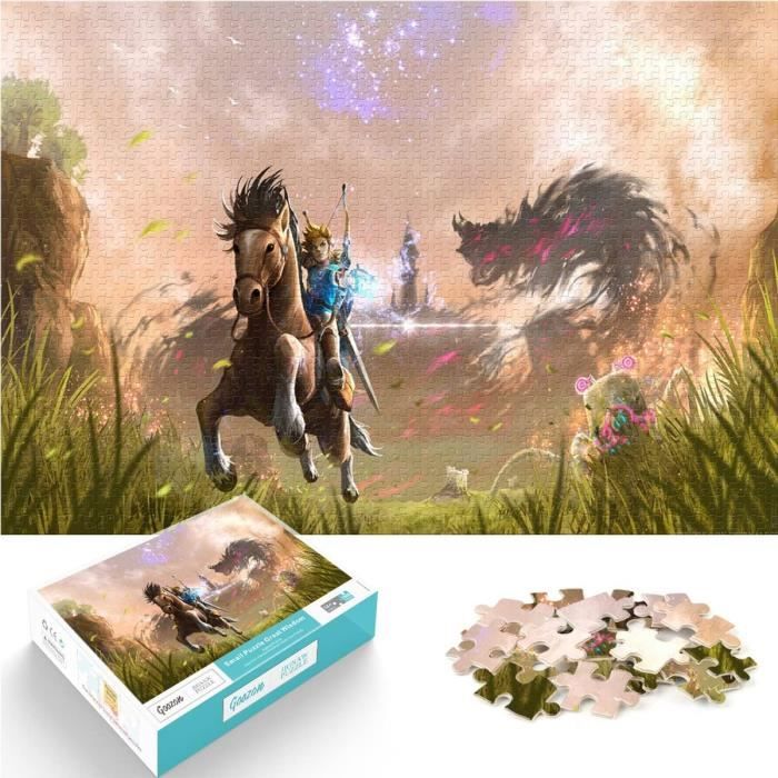 Puzzles 1000 Pièces Zelda Et Le Dragon Puzzle Adultes Enfants Jigsaw ...